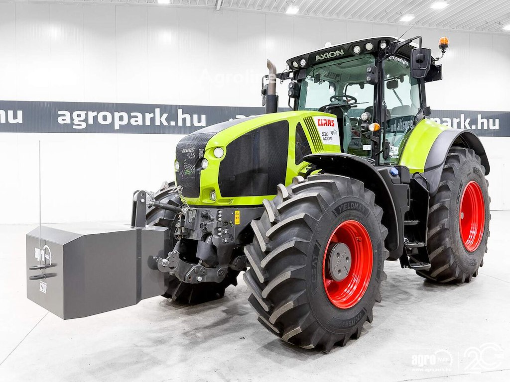 Claas Axion 930 CMATIC 50 km/h front axle suspension, cab suspension traktor točkaš