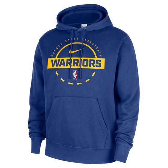 NBA GOLDEN STATE WARRIORS CLUB PRACTICE FLEECE PULLOVER HOODIE 'BLUE'