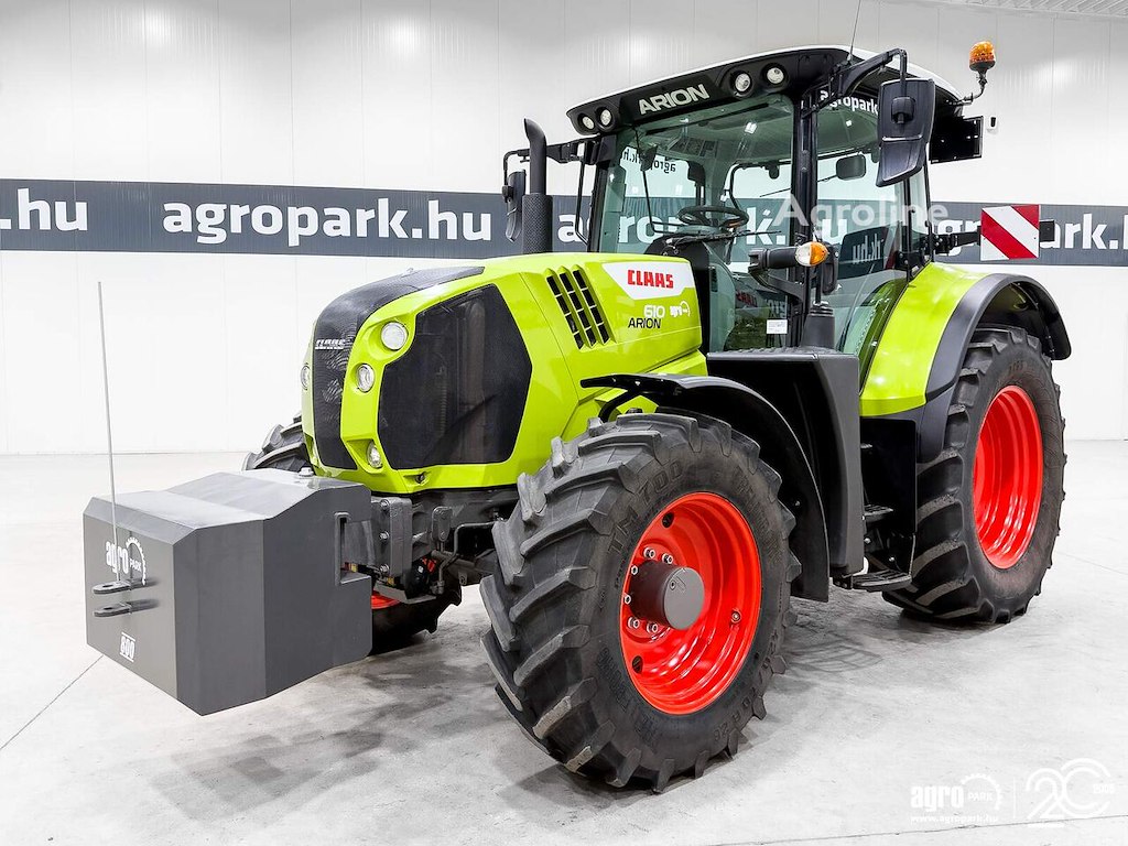 Claas Arion 610 Hexashift 24/24 50 km/h, front axle susp., cab susp traktor točkaš