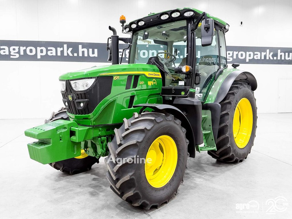 John Deere 6R 120 AutoQuad transmission, front axle suspension, G5 kijelző traktor točkaš