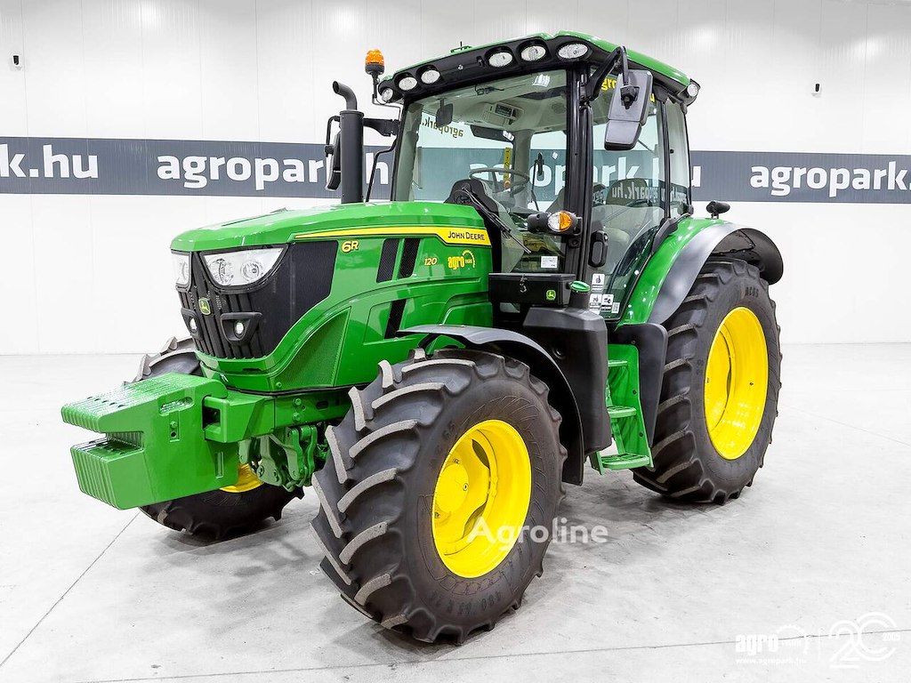 John Deere 6R 120 AutoQuad transmission, front axle suspension, G5 display traktor točkaš