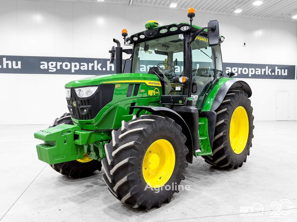 John Deere 6R 130 AutoQuad Plus 24/24 50 km/h, axle and cab suspension, G5 traktor točkaš