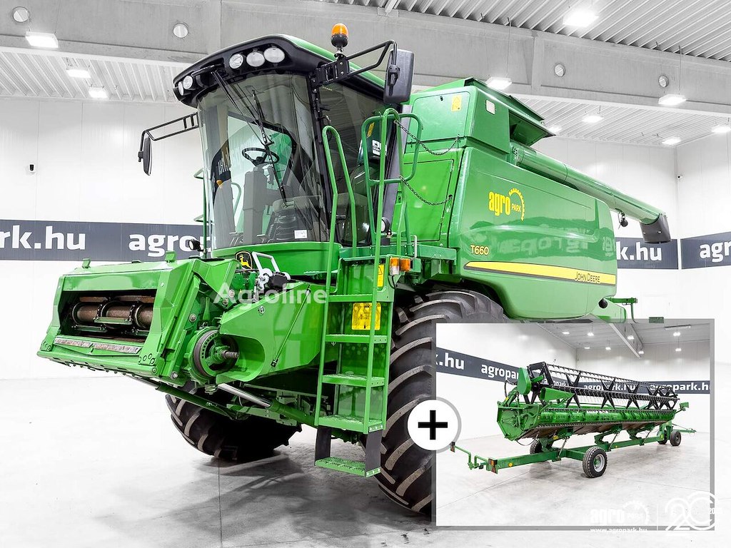 John Deere T660 4WD 6 walkers, 622R, yield and moisture measurement, drum s kombajn za žito