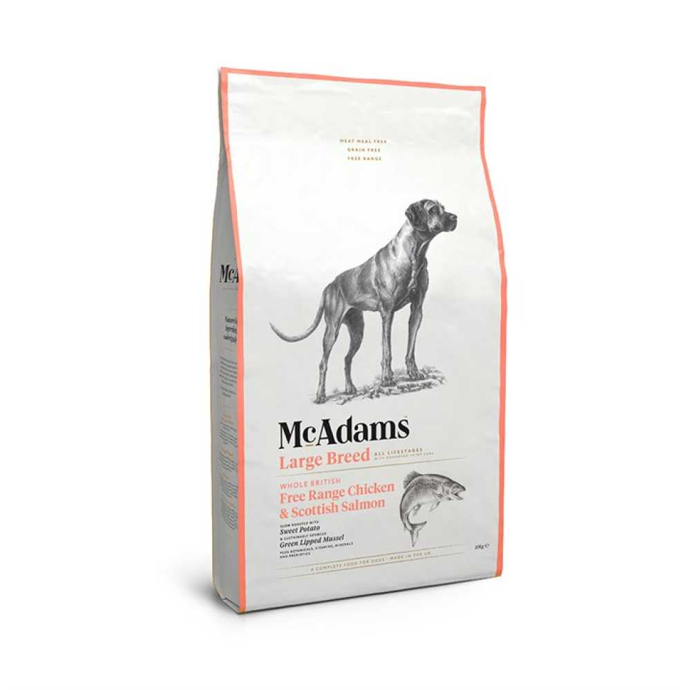 Mc Adams hrana za pse Large breeds - Free range chicken & Salmon 10kg