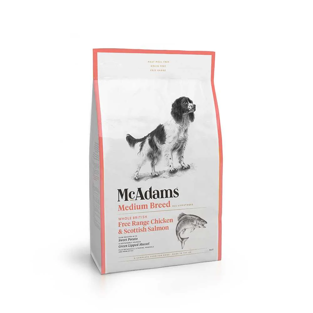Mc Adams hrana za pse Medium breeds - Free range chicken & Salmon 2kg