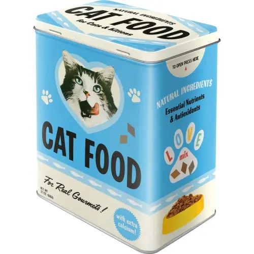 NOSTALGIC ART Kutija sa poklopcem Cat Food - Love Mix