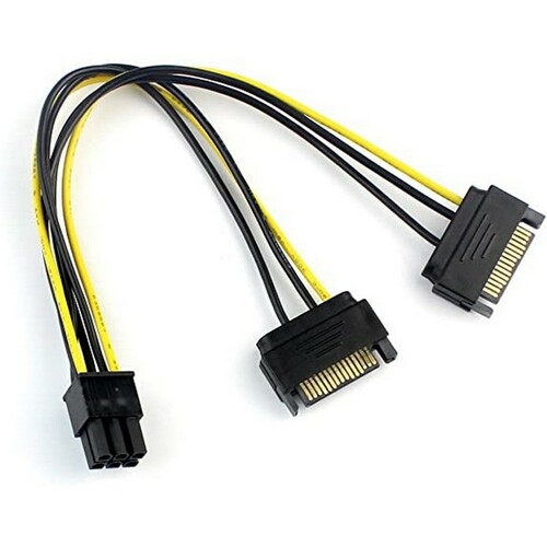 E-GREEN Adapter naponski za PCI Expess VGA (6-pin) - 2x Sata