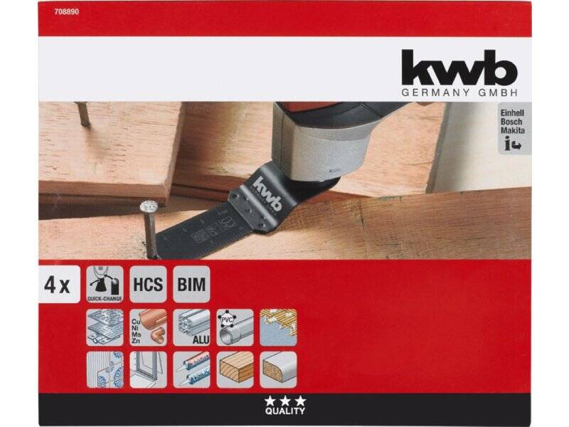 EINHELL BY KWB 49708890 SET PRIBORA ZA MULTIALAT, ZA POD, 4 DELA
