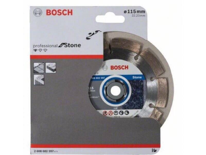 BOSCH DIJAMANTSKA REZNA PLOČA STANDARD FOR STONE 115 X 22.23 X 1.6 X10 MM