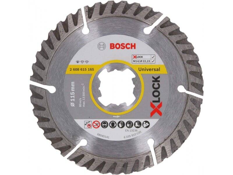 BOSCH X-LOCK STANDARD FOR UNIVERSAL 115×22,23X2X10 – 2608615165
