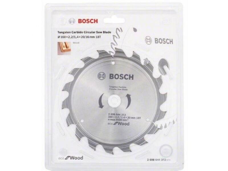 BOSCH LIST KRUŽNE TESTERE ECO FOR WOOD 160 X 2.2 1.4 X 20 18 T