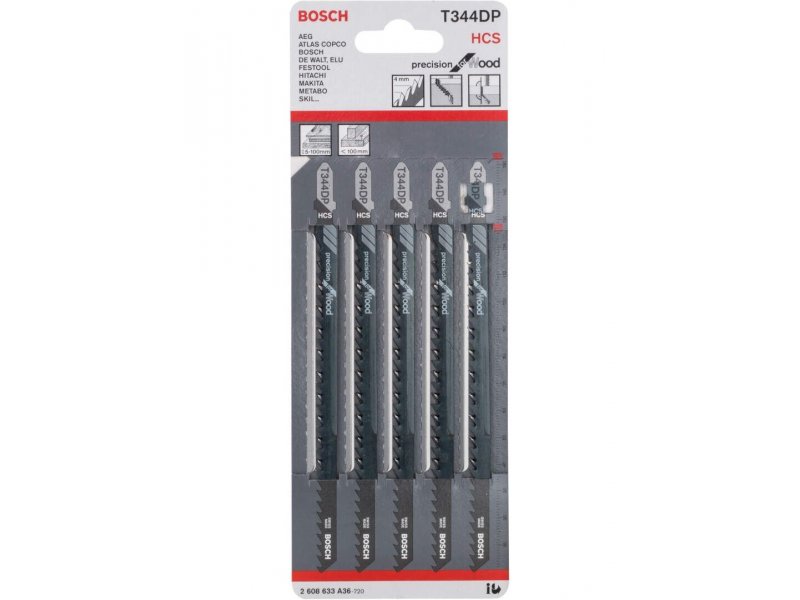 BOSCH LIST UBODNE TESTERE PRECISION FOR WOOD T 344 DP 152 X 4 MM(2608633A36)