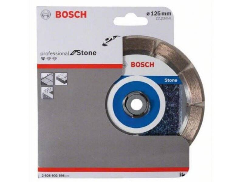 BOSCH DIJAMANTSKA REZNA PLOČA STANDARD FOR STONE 125 X 22.23 X 1.6 X10 MM