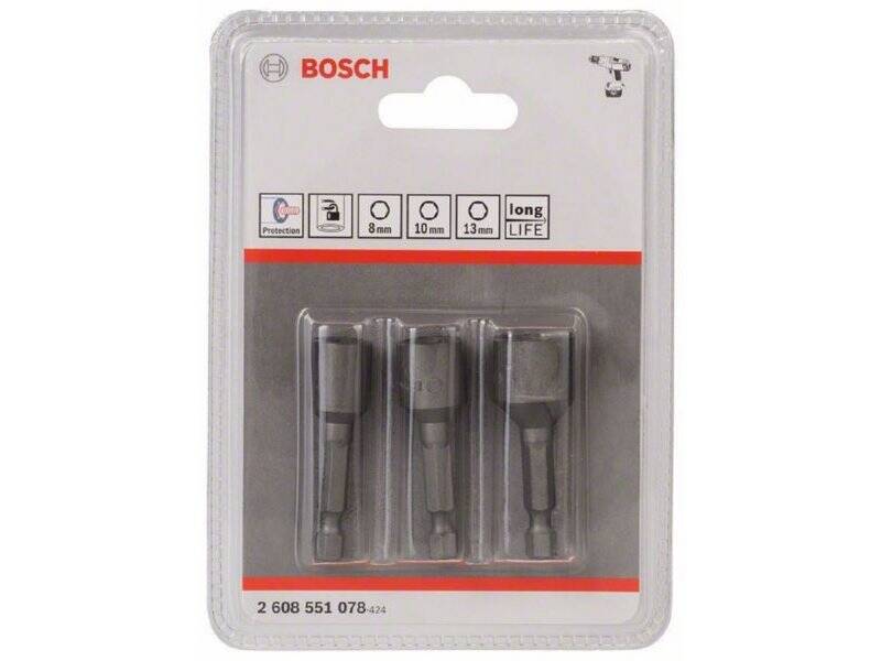 BOSCH 3-DELNI PAKET NASADNIH KLJUČEVA 2608551078