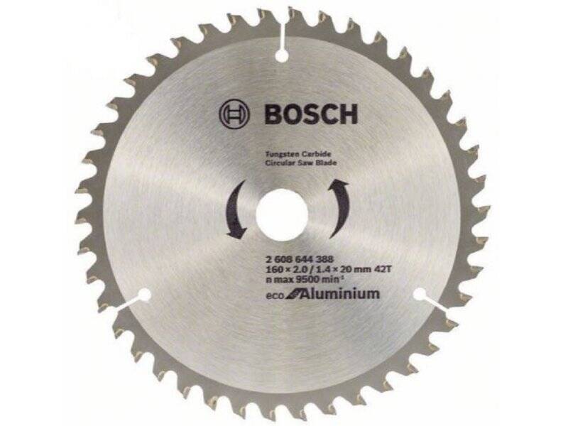 BOSCH LIST KRUŽNE TESTERE ECO FOR ALUMINIUM 160 X 2.2 1.5 X 20 42 T