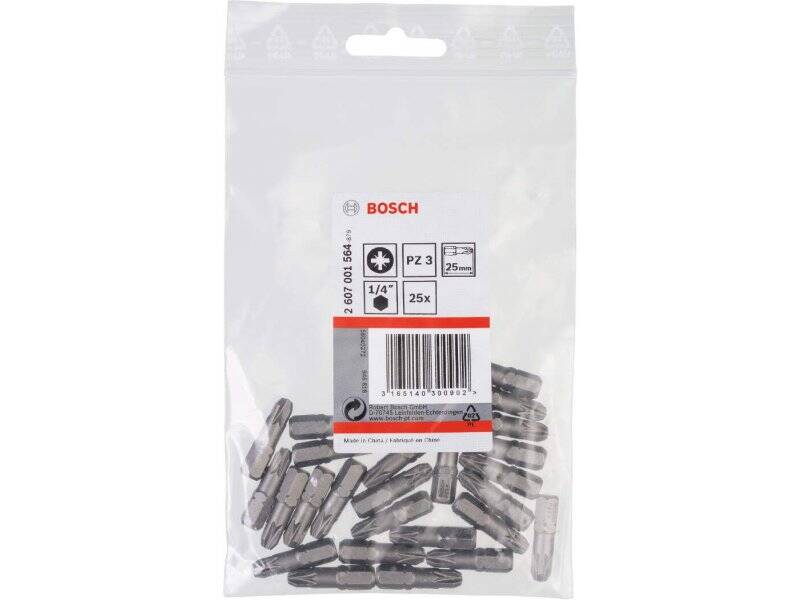 BOSCH BIT ODVRTAČA EKSTRA-TVRDI PZ 3, 25 MM – 2607001564