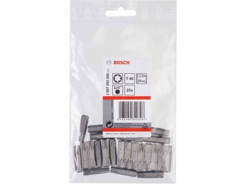 BOSCH BIT ODVRTAČA EKSTRA-TVRDI T40, 25 MM – 2607002500