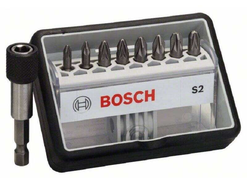 BOSCH 8+1-DELNI SET ROBUST LINE BITOVA ODVRTAČA S EKSTRA TVRDI 2607002561, 25 MM, 8+1-DELNI