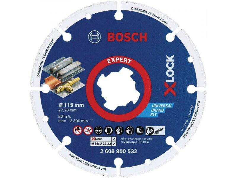 BOSCH X-LOCK 115MM DIJAMANTSKA PLOČA ZA SEČENJE METALA BEST FOR METAL – 2608900532