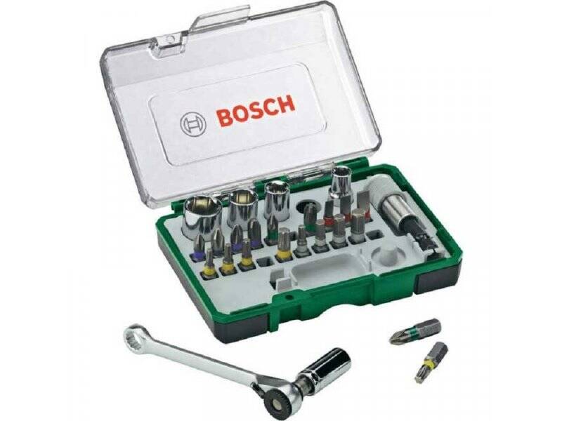 BOSCH 27-DELNI SET BITOVA ODVRTAČA I NASADNIH KLJUČEVA 2607017160
