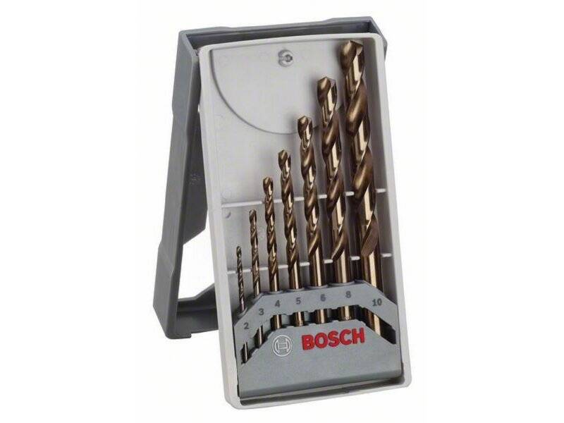 BOSCH 7-DELNI MINI X-LINE SET BURGIJA ZA METAL HSS-CO, 135° 2608589296, 2 3 4 5 6 8 10 MM