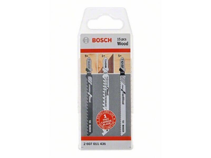 BOSCH JSB KOMPLET WOOD, 15 DELOVA 2607011436