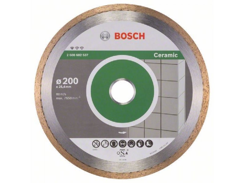 BOSCH DIJAMANTSKA REZNA PLOČA STANDARD FOR CERAMIC 2608602537, 200 X 25,40 X 1,6 X 7 MM