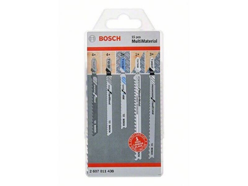 BOSCH JSB MULTI MATERIAL KOMPLET, 15 DELOVA 2607011438