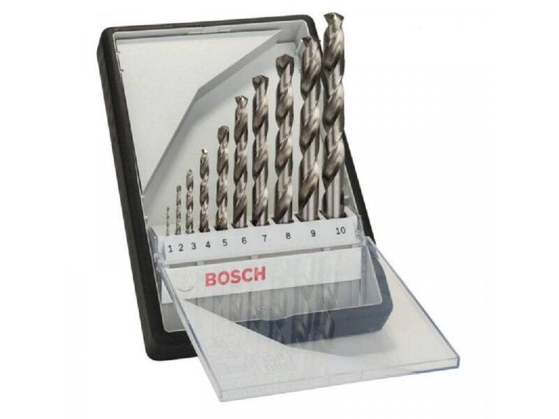 BOSCH PLAVI ALAT 10-DELNI ROBUST LINE SET BURGIJA ZA METAL HSS-G DIN 338 135° 2607010535