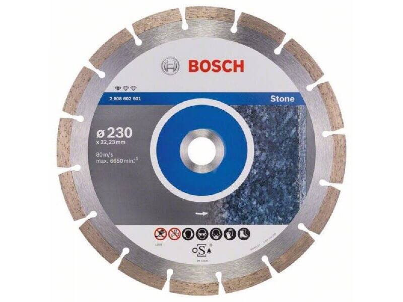 BOSCH DIJAMANTSKA REZNA PLOČA STANDARD FOR STONE 2608602601, 230 X 22,23 X 2,3 X 10 MM