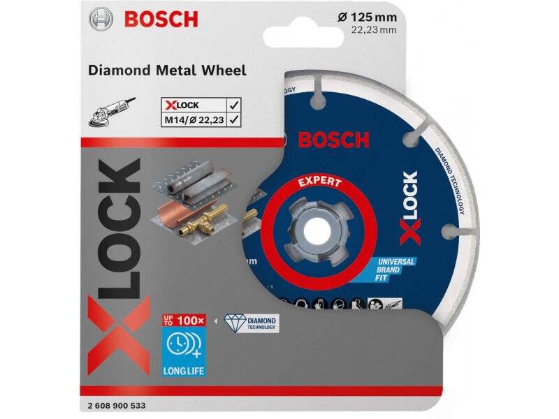 BOSCH X-LOCK 125MM DIJAMANTSKA PLOČA ZA SEČENJE METALA BEST FOR METAL – 2608900533