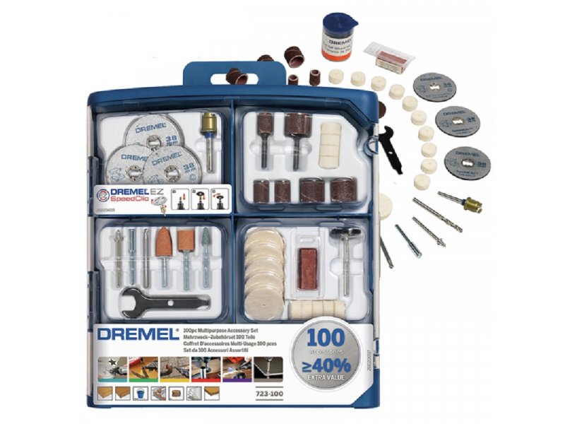 DREMEL SET VIŠENAMENSKOG PRIBORA OD 100 DELOVA 723 2615S723JA