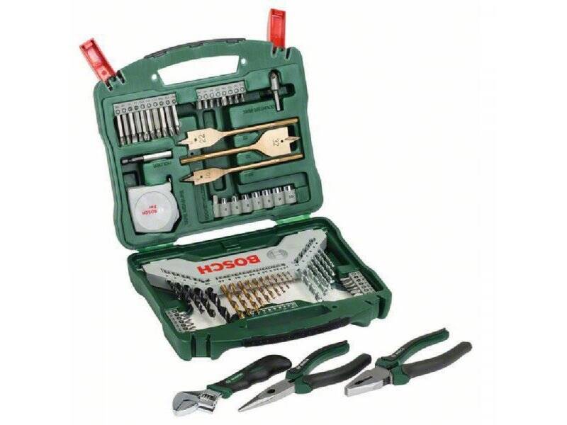BOSCH ZELENI ALAT 73-DELNI X LINE SET – 70-DELNI X-LINE SET + 3-DELNI SET RUČNOG ALATA 2607017197