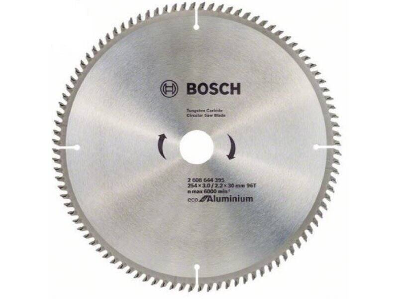 BOSCH LIST KRUŽNE TESTERE ECO FOR ALUMINIUM 254 X 3.0 2.2 X 30 96 T