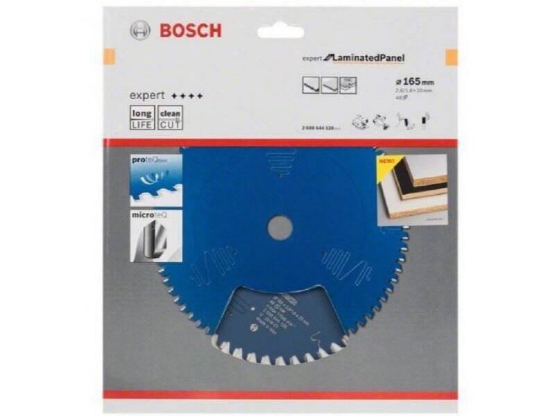 BOSCH LIST KRUŽNE TESTERE EXPERT FOR LAMINATED PANEL 165X20X2.6 1.6×48 T