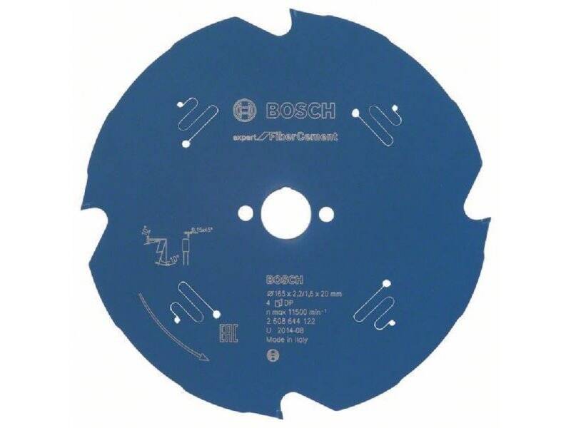 BOSCH LIST KRUŽNE TESTERE EXPERT FOR FIBRE CEMENT 2608644122, 165 X 20 X 2,2 MM, 4