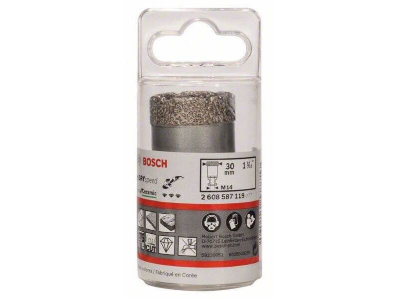 BOSCH DIJAMANTSKA BURGIJA ZA SUVO BUŠENJE DRY SPEED BEST FOR CERAMIC 2608587119, 30 X 35 MM