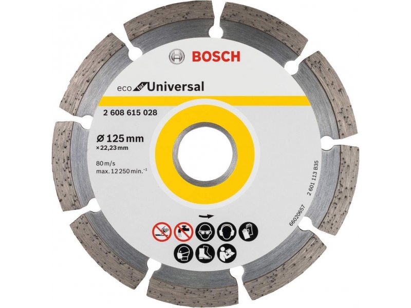 BOSCH DIJAMANTSKA REZNA PLOČA ECO FOR UNIVERSAL 150×22,23×2,1×7 – PAKOVANJE OD 10 KOMADA (2608615042)
