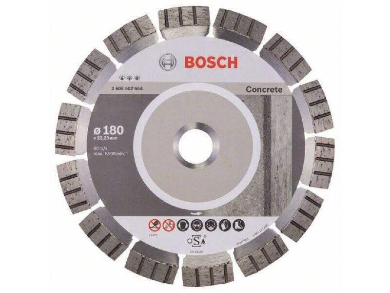 BOSCH DIJAMANTSKA REZNA PLOČA BEST FOR CONCRETE 2608602654, 180 X 22,23 X 2,4 X 12 MM