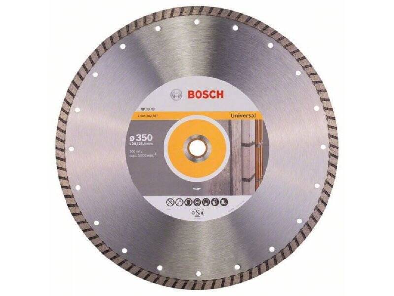 BOSCH DIJAMANTSKA REZNA PLOČA STANDARD FOR UNIVERSAL TURBO 2608602587, 350 X 20/25,40 X 3 X 10 MM