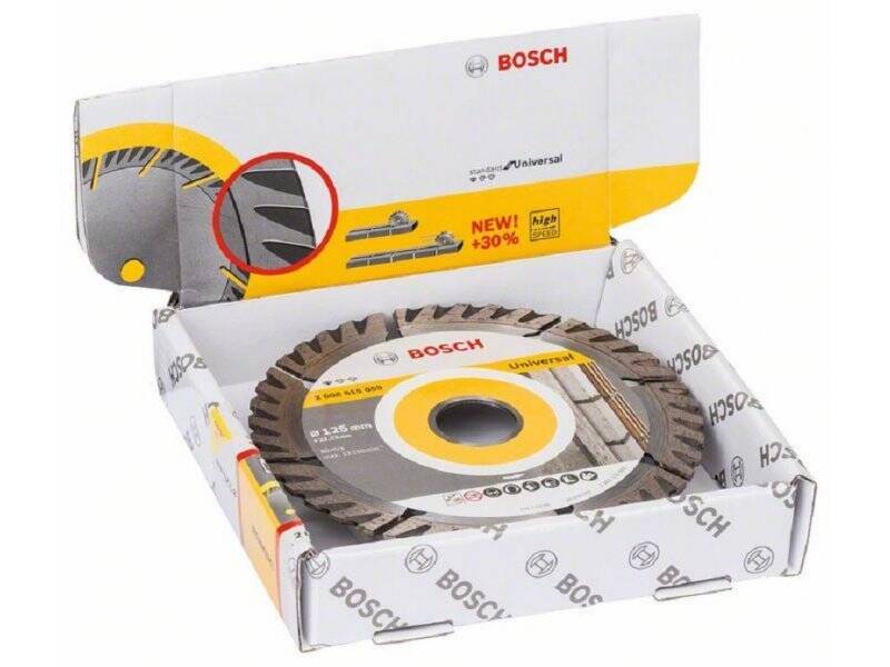 BOSCH DIJAMANTSKA REZNA PLOČA STANDARD FOR UNIVERSAL 125×22,23 (PAKOVANJE OD 10 KOM.) 2608615060, 125×22.23X2X10MM