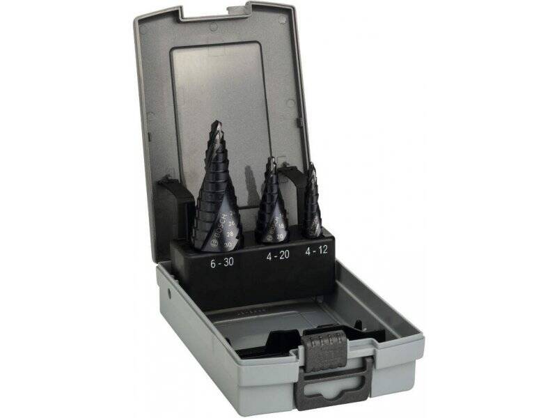BOSCH 3-DELNI SET STEPENASTIH BURGIJA HSS-ALTIN 2608588069, 4-12 4-20 6- 30 MM