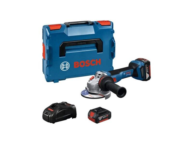 BOSCH GWS 18V-11 S PROFESSIONAL AKUMULATORSKA UGAONA BRUSILICA U L-BOXX 136 SA DODATNOM DRŠKOM, 06019N4002