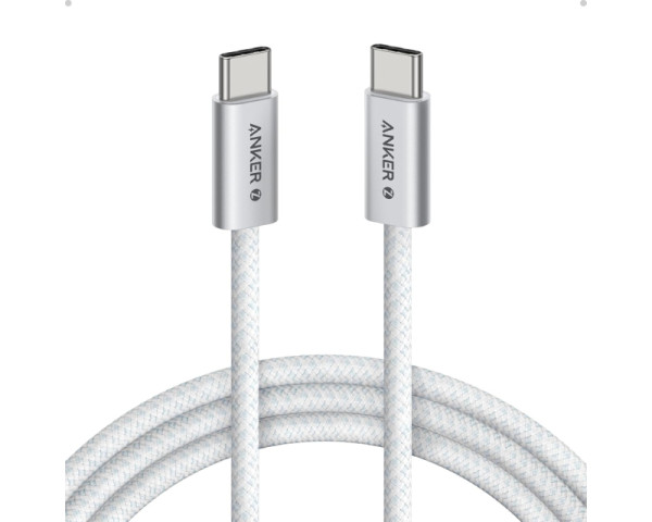ANKER Zolo USB tip-C kabl MM 1m, za Apple, super brzo punjenje 240W480Mbps, pleteni, beli