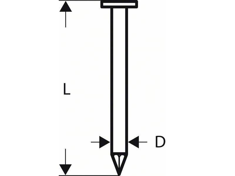 BOSCH EKSER SA PRUGAMA OKRUGLA GLAVA SN21RK 90, 3,1 MM, 90 MM, ČISTA, GLATKA