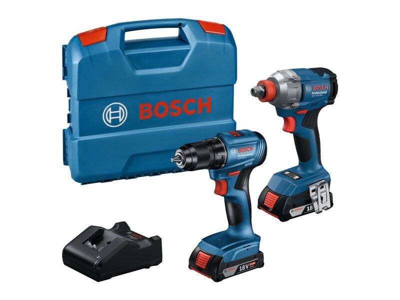 BOSCH GDX 18V-285 + GSR 185-LI + 2×2,0AH + GAL 18V-20 + KOFER PROFESSIONAL KOMBINOVANI SET, 06019N2123