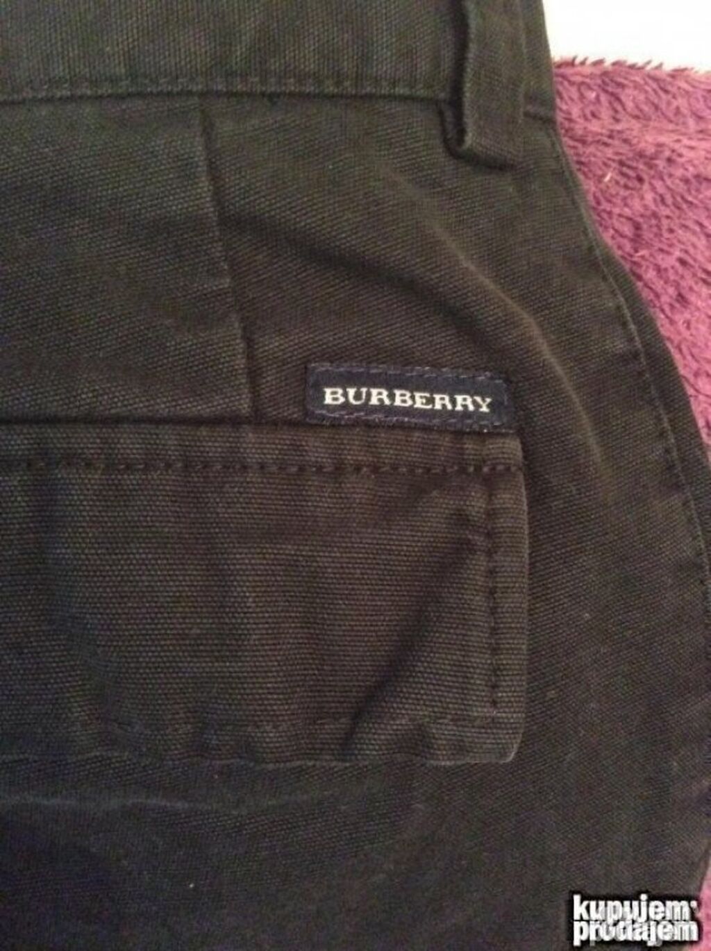 Pantalone, Burberry, bоја - Crna