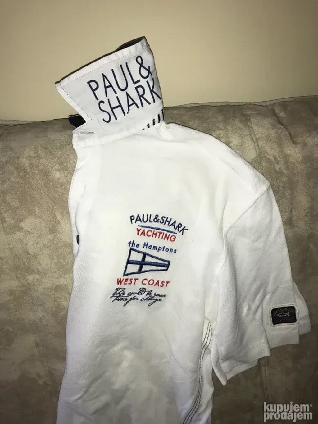 Men's T-shirt Paul Shark, bоја - Bela