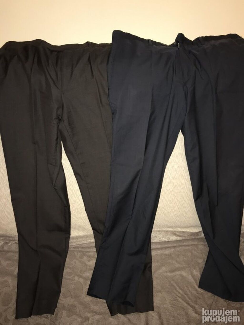 Original Massimo Dutti pantalone 36 2 kom. Braon i Plavosive. Braon