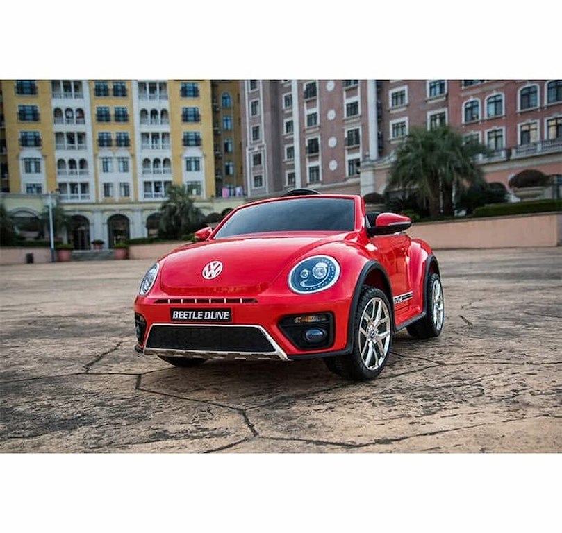 Dečiji električni automobil – Volkswagen Beetle Dune, crveni -